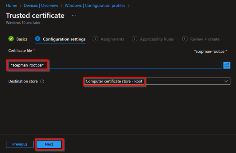 Cloud Native Certificate Enrollment Via Microsoft Intune Part 23 Intune Configuration