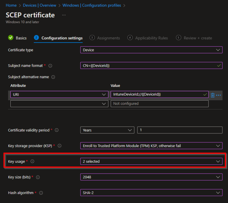 Cloud native certificate enrollment via Microsoft Intune (Part 2/3 ...