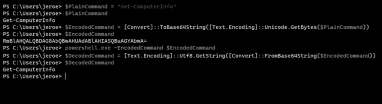 How to use an encoded command in PowerShell? – Manage The Cloud Jeroen Ebus
